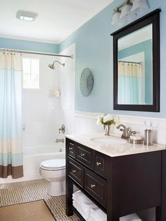 What to do with a baby blue bathroom