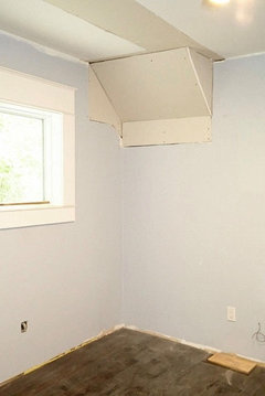 Design ideas for covering AC duct work in bedroom