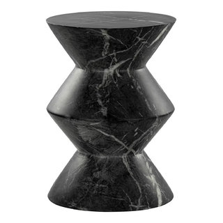Black Stone Angular End Table, Oroa Bosco - Transitional - Side Tables ...