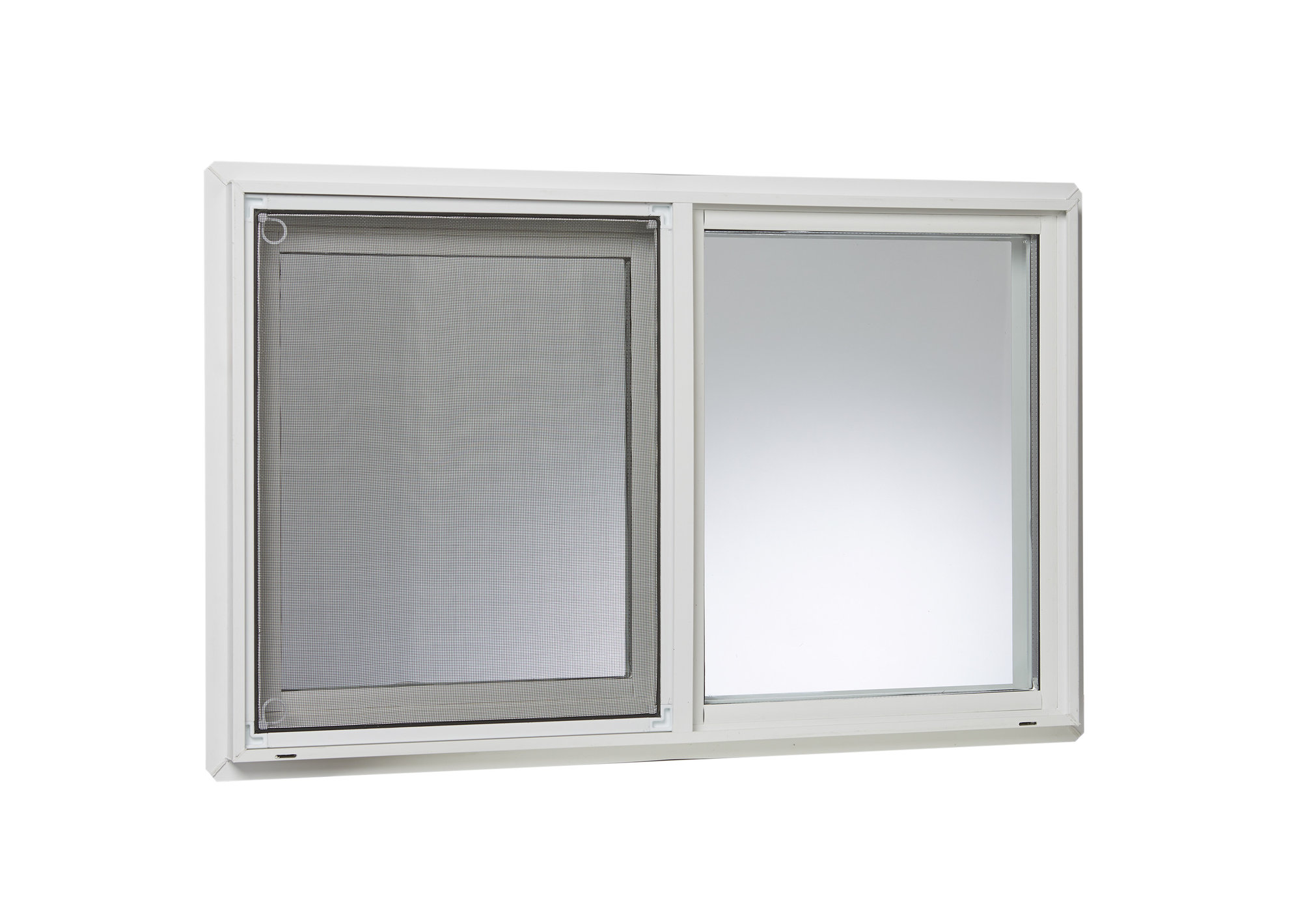 Vinyl Basement Left, Hand Slider, Insulated, 32 x 20 - Contemporary ...