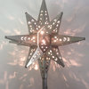 Tin Moravian Star Light Tree Topper - Traditional - Christmas Ornaments ...