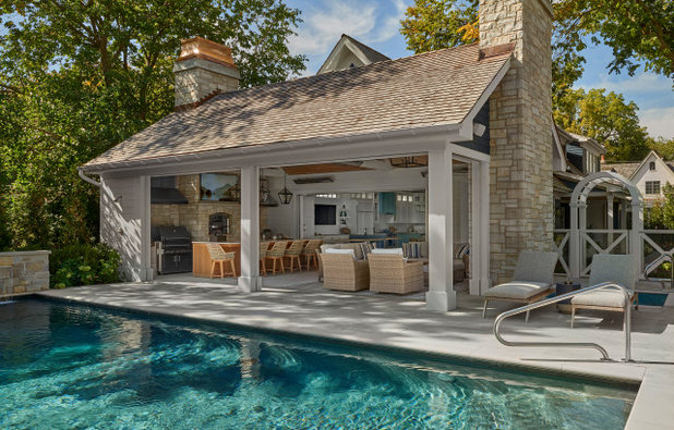 Beautiful Poolside Pavilion and Guesthouse for Open-Air Living