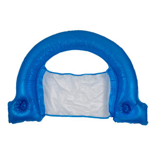 45.5" Inflatable Blue Swimming Pool Mesh Sling Chair Pool Float ...