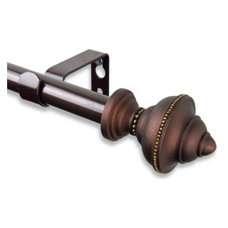 Riley 5/8" Curtain Rod, 28-48" - Traditional - Curtain Rods - by Rod ...