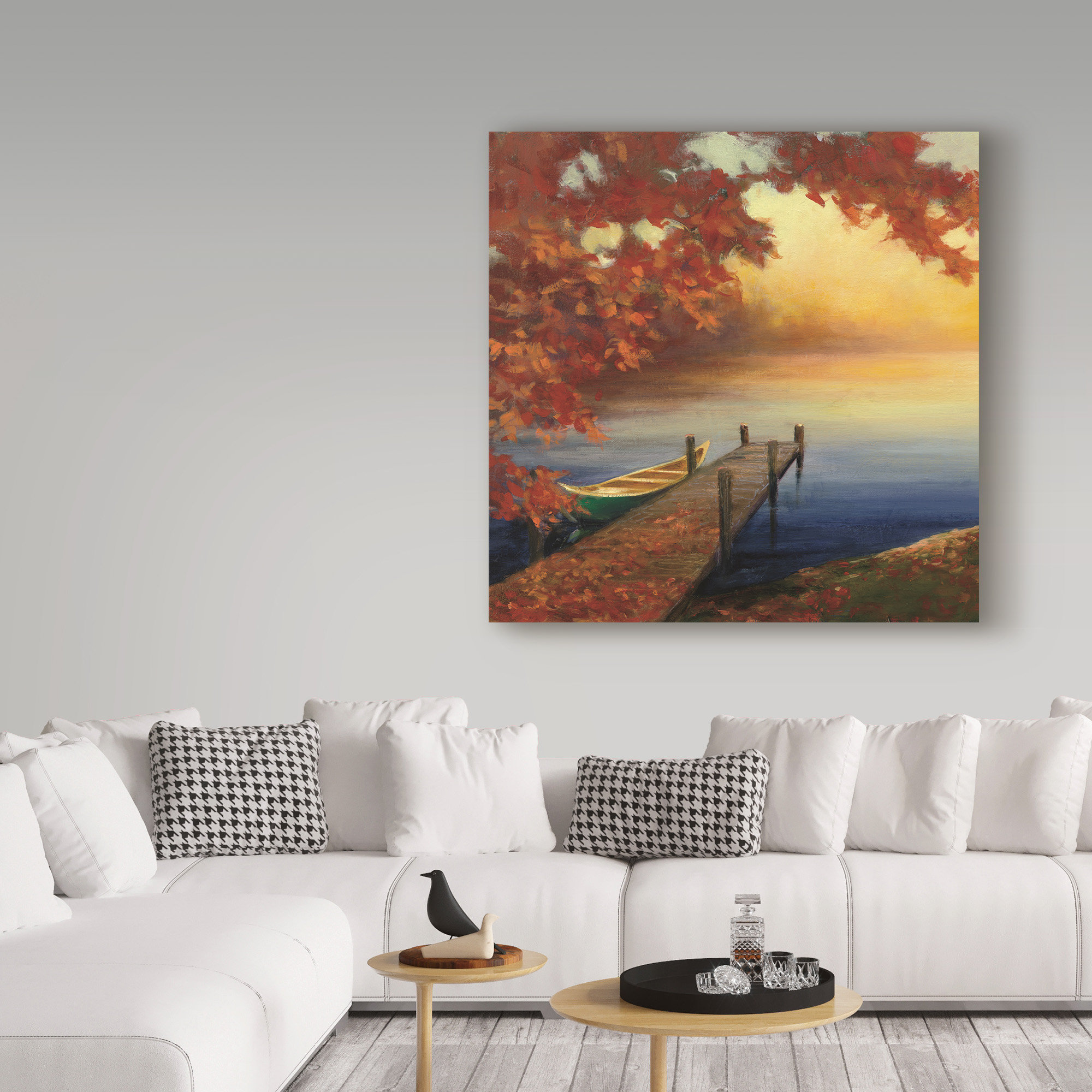 Julia Purinton 'Autumn Glow Iii' Canvas Art, 35"x35" - Contemporary ...