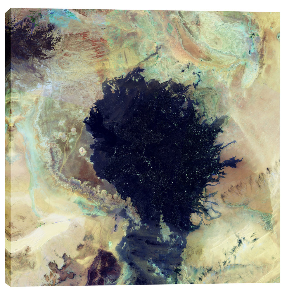 Epic Graffiti "Earth As Art: Lava Field" Giclee Canvas Wall Art, 12"x12 ...
