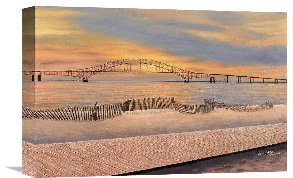 "Captree Sunset" Artwork, 18" x 12", 18" x 12" - Beach Style - Prints ...