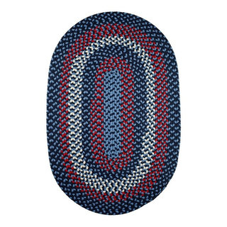 Rhody Rug Manhattan Rug, Evening Sky, 7'X9' Oval, 7'x9' Oval - Outdoor ...