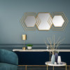 Stratton Home Decor Caroline Hexagon Wall Mirror - Contemporary - Wall ...