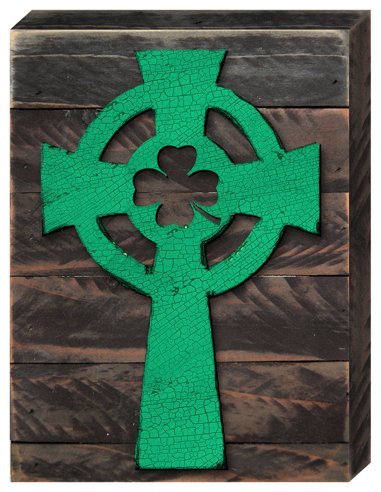 Celtic Cross Box Sign, 8"x6" - Contemporary - Outdoor Wall Art - by G ...