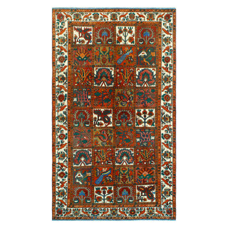 Fine Vintage Distressed Norris Red/Ivory Rug, 5'3x9', 5'3x9 ...