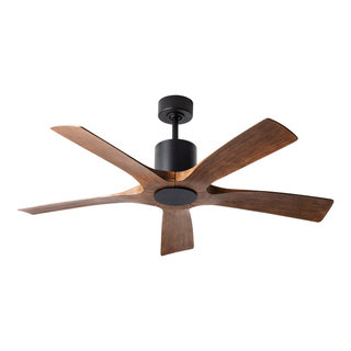Aviator 5-Blade Ceiling Fan, Graphite/Weathered Gray - Transitional ...