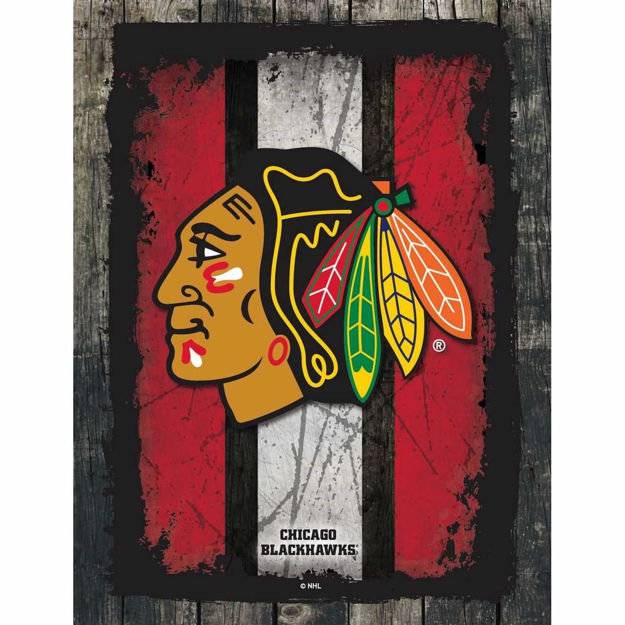 Holland Chicago Blackhawks 15"x20" Canvas 02 Wall Art - Southwestern ...