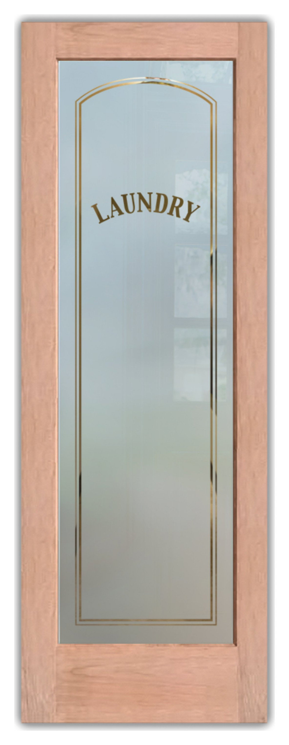 Laundry Room Doors - Classic Arched Capitals Frosted Glass Design - 28 ...