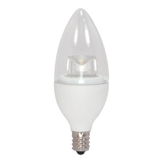 3.5W LED Candle, 2700K, Candelabra Base, 120V - Traditional - Led Bulbs ...