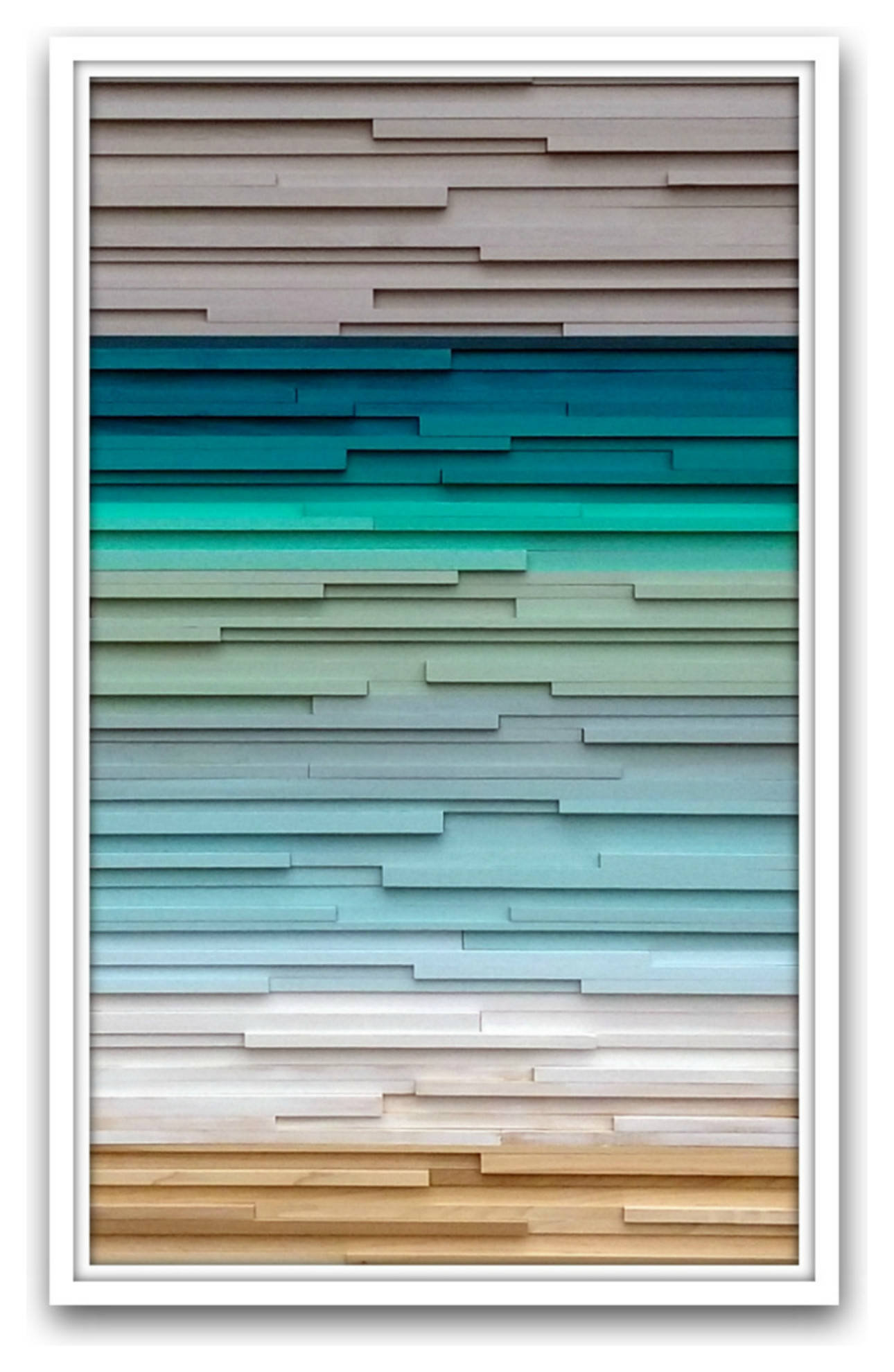 Ocean Beach Style Wall Art Wood Sculpture - Contemporary - Wall Accents ...