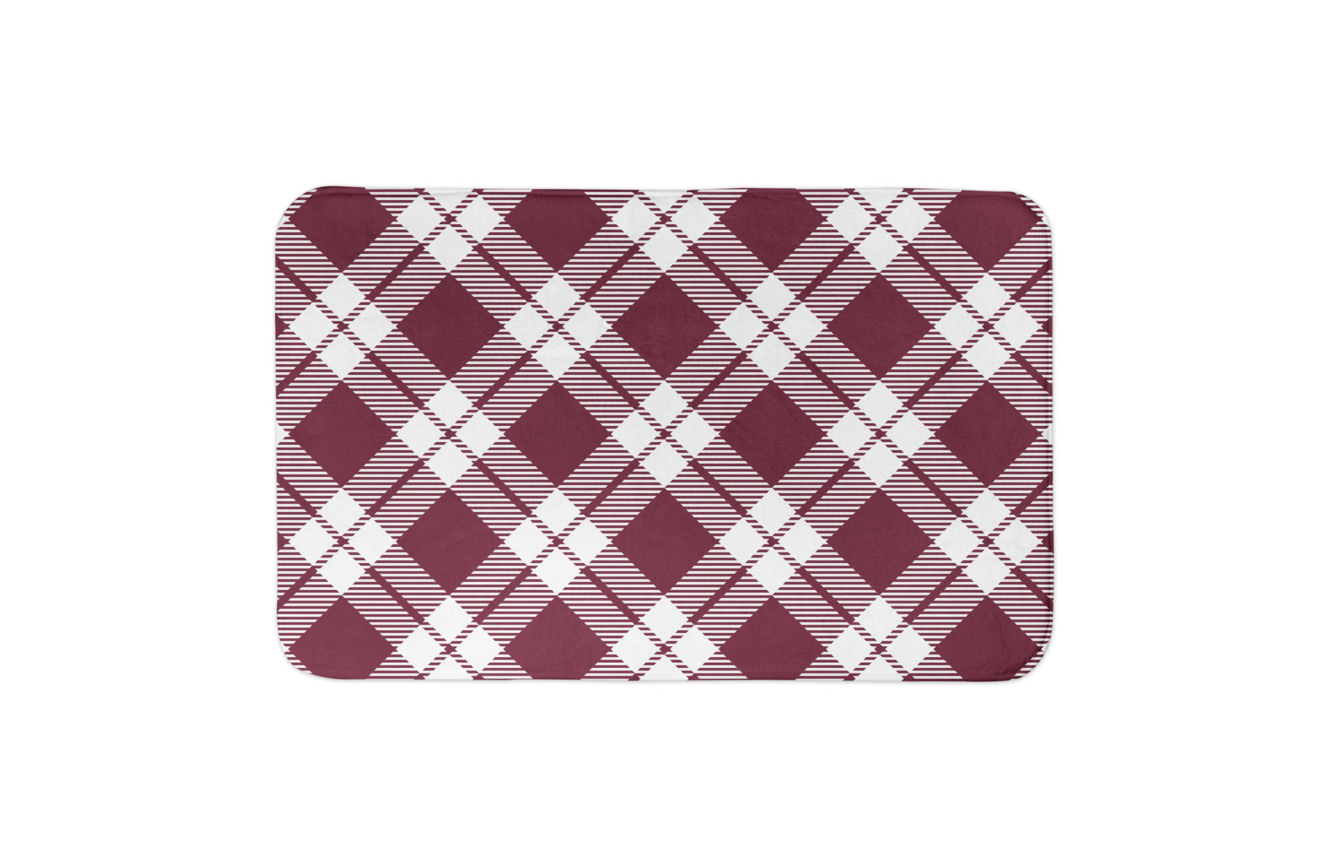 Light Tan Buffalo Check 34x21 Bath Mat - Farmhouse - Bath Mats - by ...
