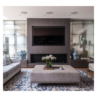 Antiqued Mirror Glass Alcoves - Modern - London - by User | Houzz UK