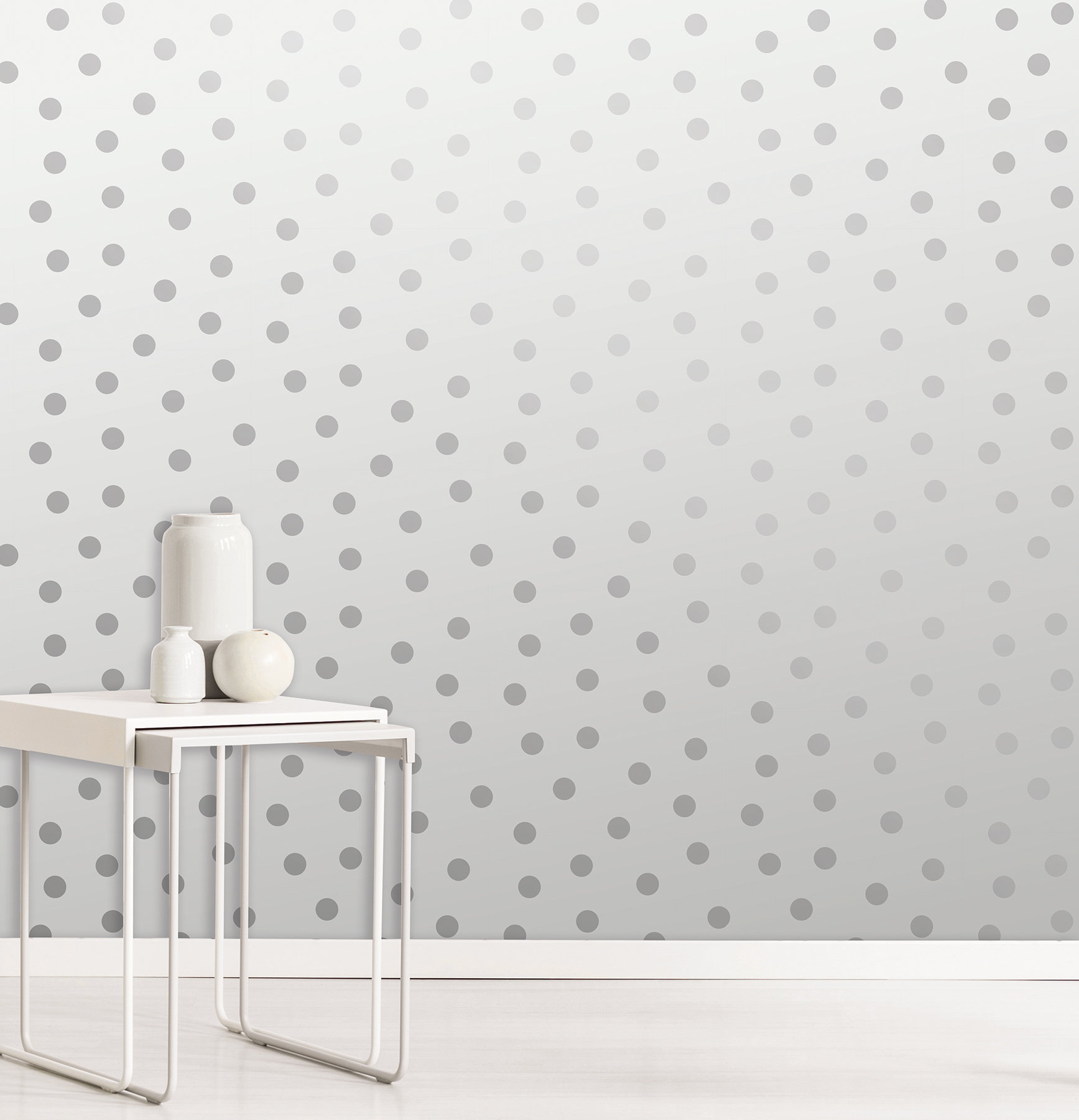 Cece Silver Starlight Spots Wallpaper, Swatch - Contemporary ...