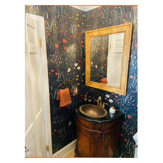 Moody Powder Room Update - Transitional - Powder Room - Chicago - by ...