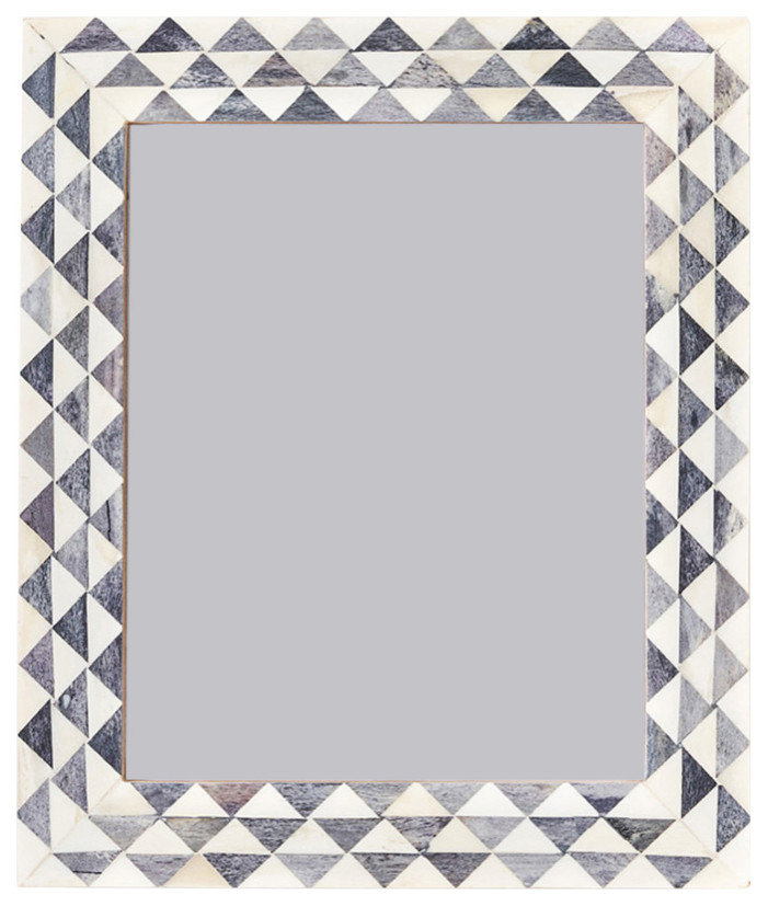 Varuna 8"x10" Gray and White Picture Frame Handcrafted Bone ...