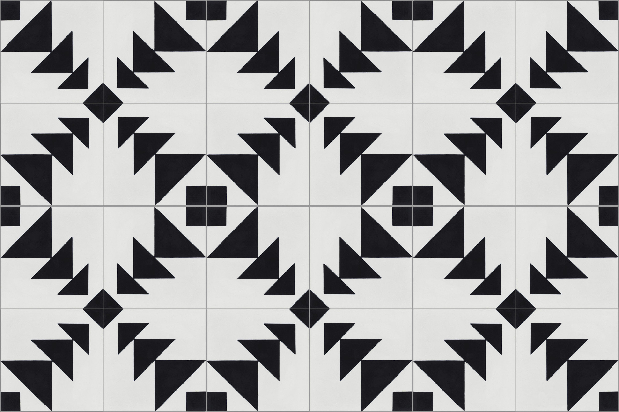 8"x8" Code Talker, Handcrafted Cement Tile, Sample - Contemporary ...