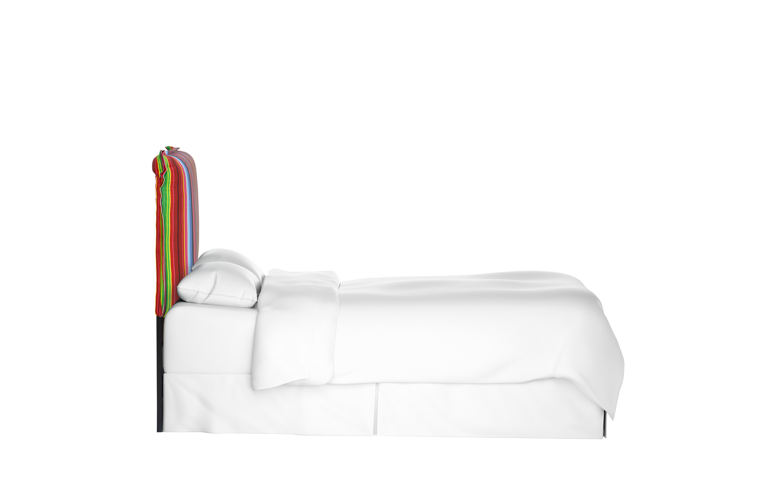 Rhodes French Seam Headboard, Serape Stripe Bright Multi, King ...
