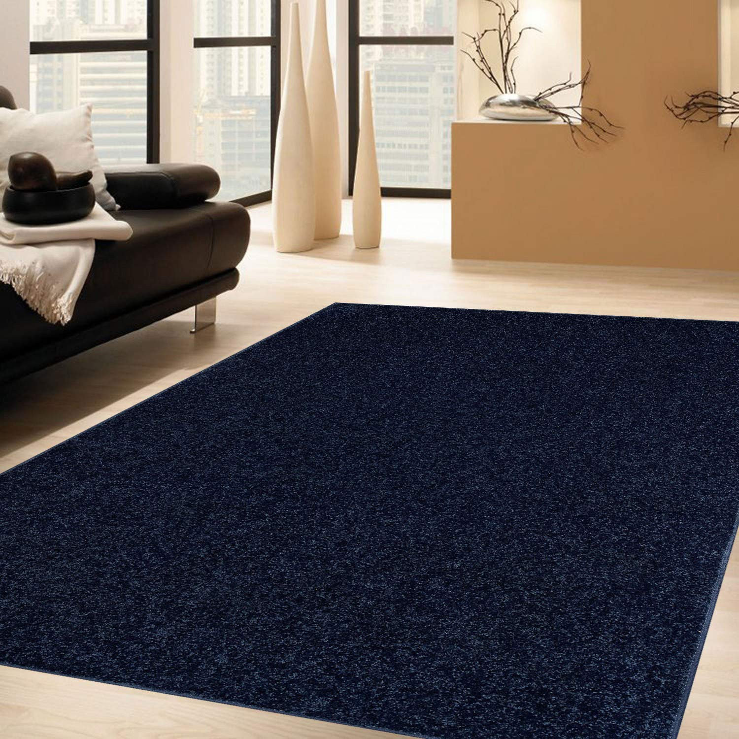 Galaxy Way Kids Favourite Area Rugs, Navy, 60" x 120" Half Round ...