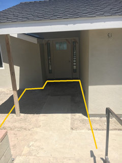 House below street level..curb appeal HELP!