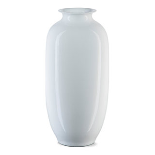 Imperial White Modern Vase - Transitional - Vases - by Currey & Company ...