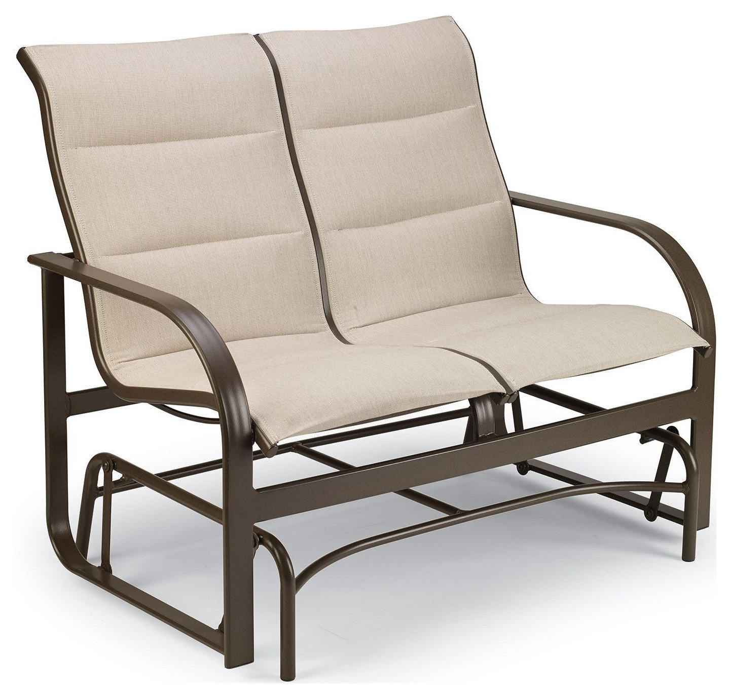Key West Padded Sling Glider Loveseat - Transitional - Outdoor ...