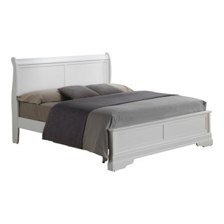 Louis Philippe Queen Panel Bed - Traditional - Sleigh Beds - by Makers ...