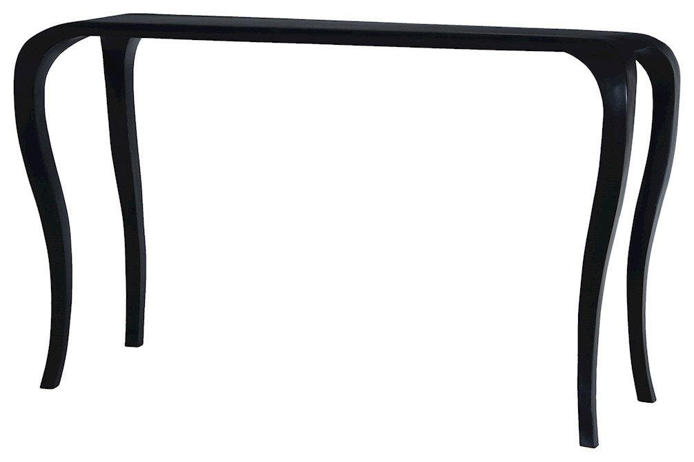 Dimond Home Wesley Wood Console Table, Black - Contemporary - Console ...