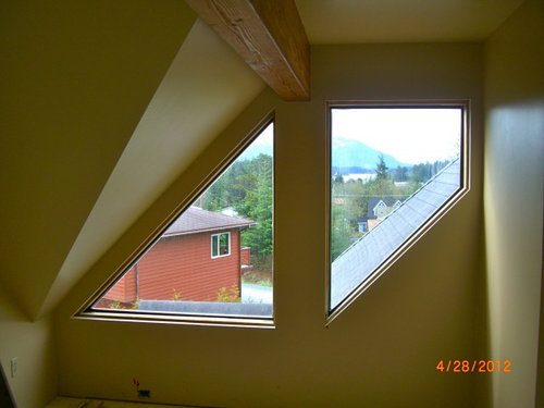 Need window treatment for triangular window.