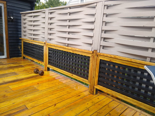 Back deck privacy fence ideas