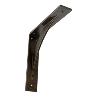 2"x20"x20" Legacy Steel Bracket, Hammered Black, 2Wx12"Dx12"H ...