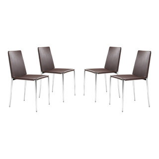 Alex Dining Chair (Set of 4) Espresso - Modern - Dining Chairs - by ...