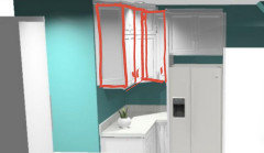 What's the best way to hide this kitchen ceiling wedge?