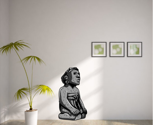 Aztec Vinyl Wall Decal AztecUScolor012, 12 in. - Contemporary - Wall ...