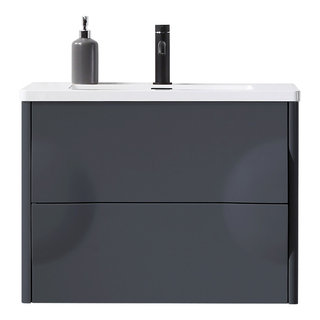 Colmar Wall Mount Vanity, 30" - Modern - Bathroom Vanities And Sink ...