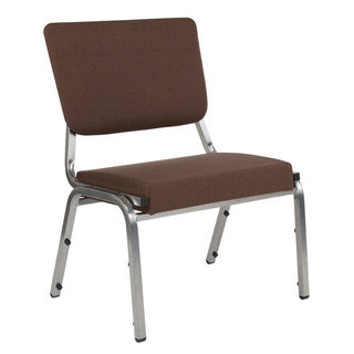 Brown Antimicrobial Fabric Bariatric Medical Reception Chair,3/4 Panel ...