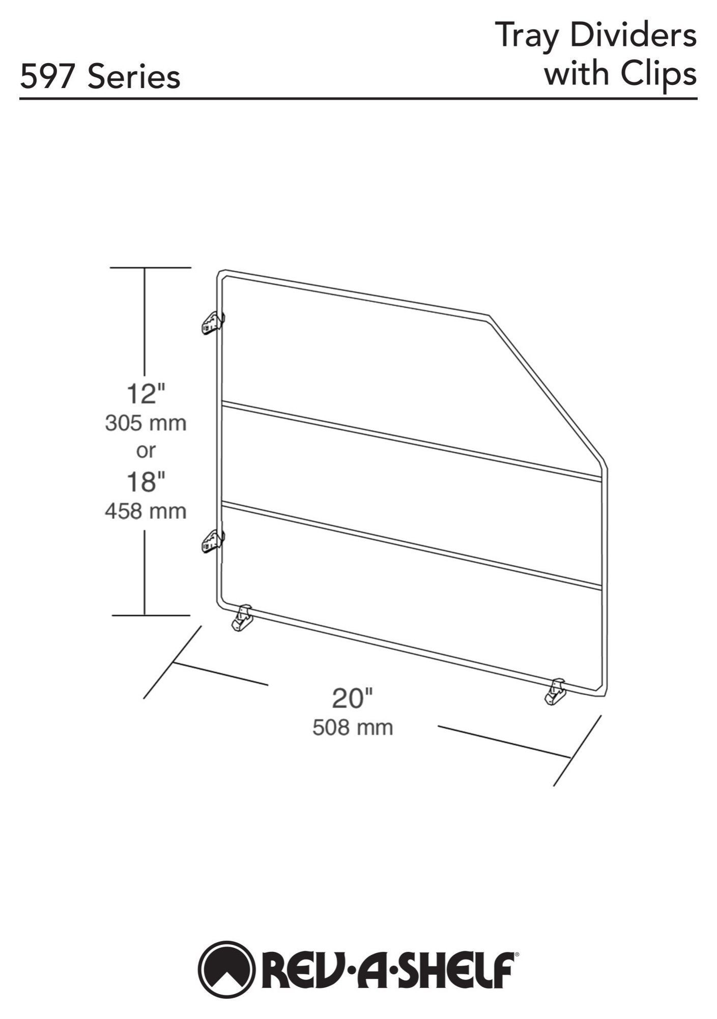 Baking Sheet organizer for Wall/Base Cabinets, 18" - Contemporary ...