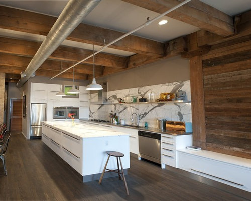 Rustic Industrial Kitchen | Houzz