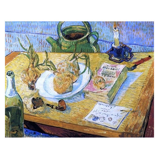 Vincent Van Gogh Still Life with Onions 21"x28" Premium Canvas Print ...
