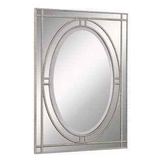 Antique 30"x42"x7/8" Wall Mirror, Silver - Transitional - Wall Mirrors ...