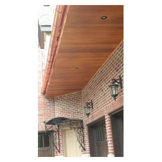 Cedar Soffit & Copper Fascia / Half Round 6" Eavestrough - Toronto - by ...