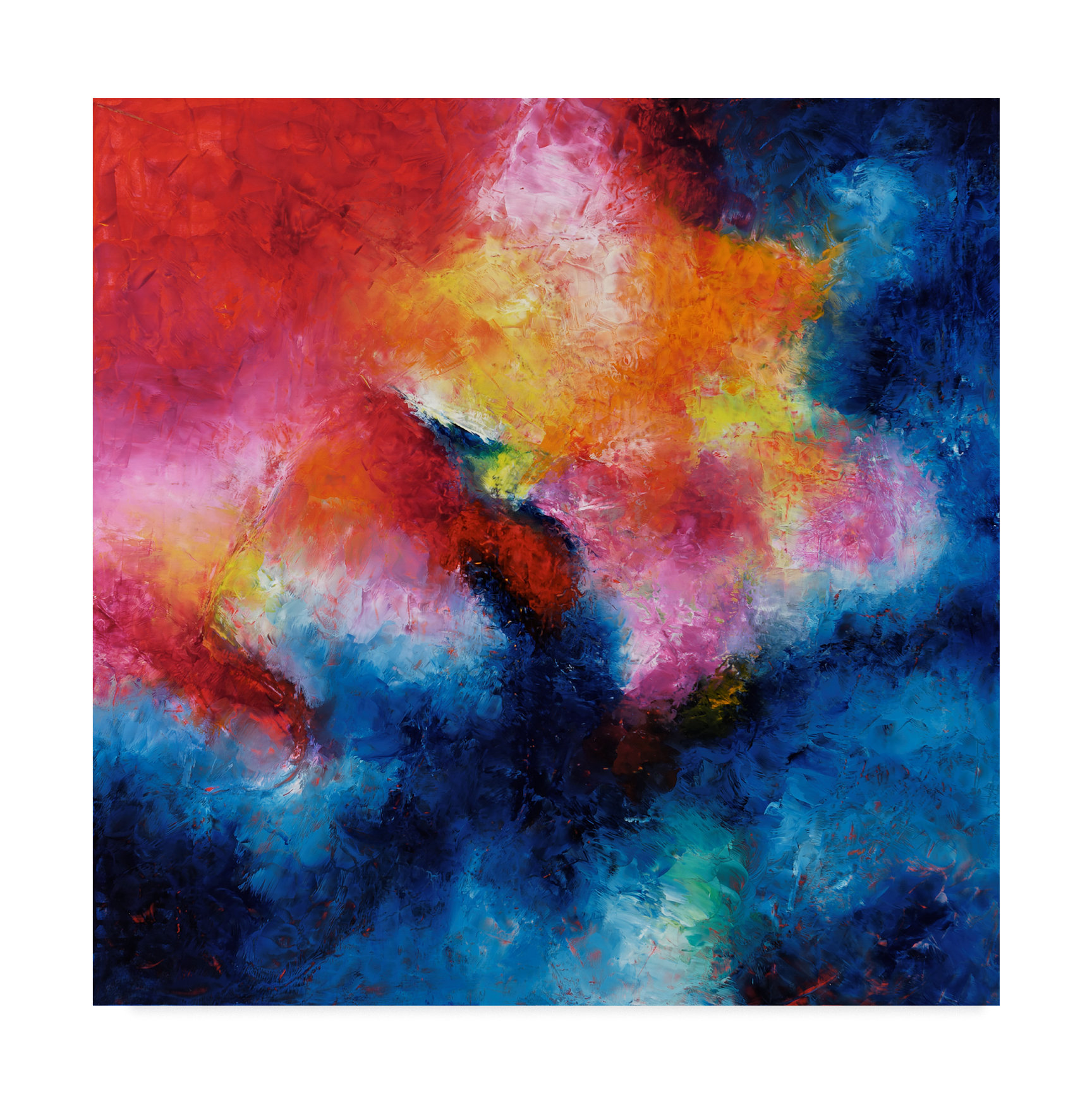 Aleta Pippin 'Dance Of The Flame' Canvas Art, 35"x35" - Contemporary ...
