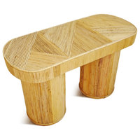 Deco Rattan Stick Console Table - Tropical - Console Tables - by Design ...