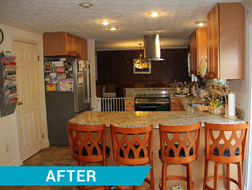 U Shaped Kitchen with Efficient Work Triangle