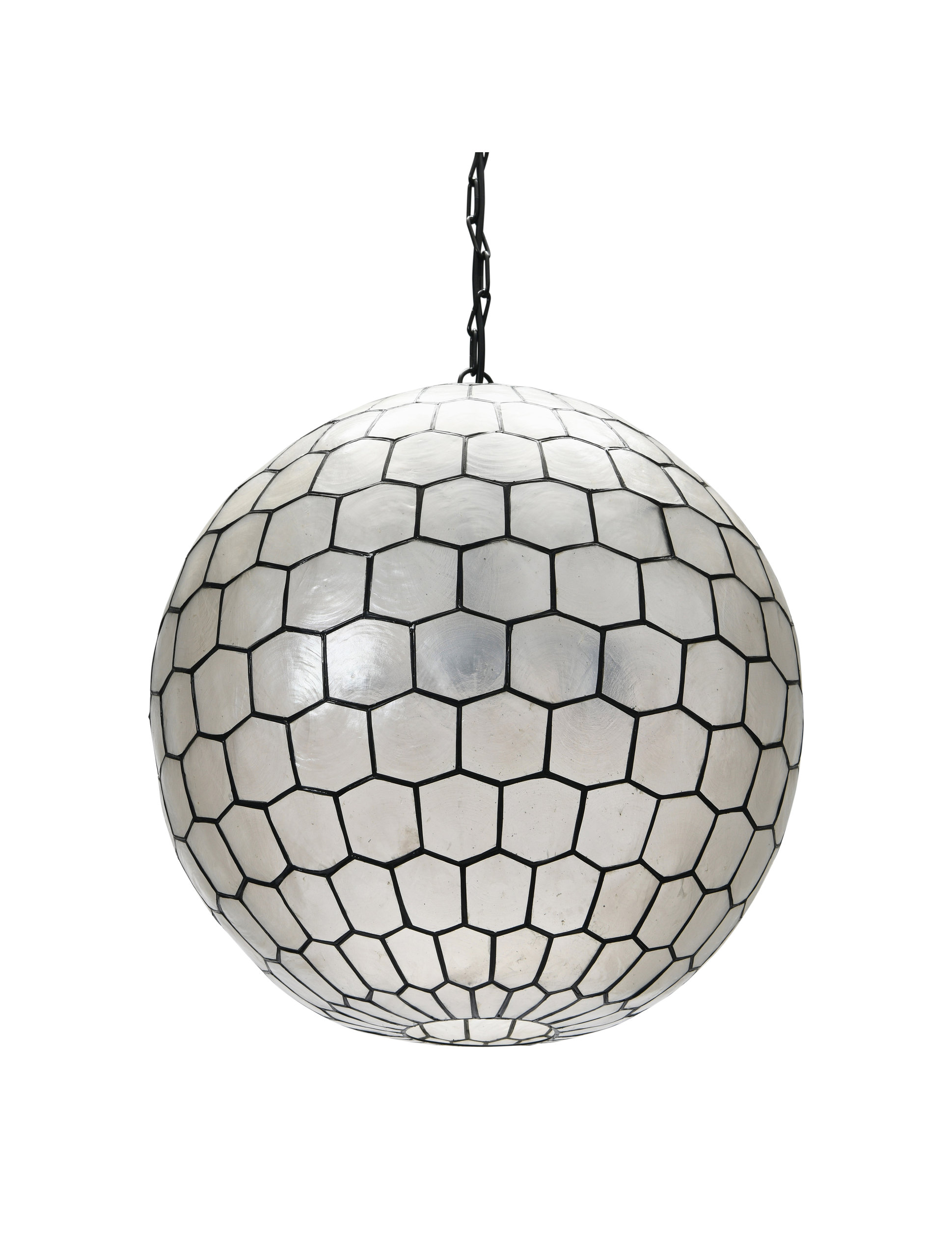 Capiz Honeycomb Ceiling Light, Extra Large - Contemporary - Pendant ...